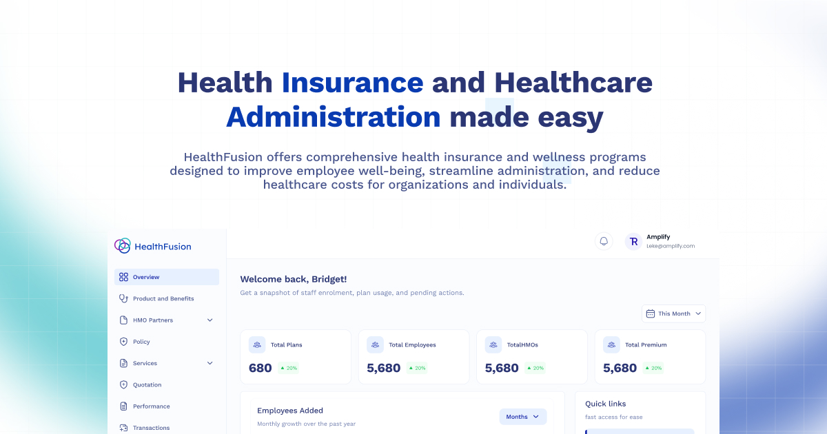 Healthfusion - Health Insurance and Healthcare Administration made easy