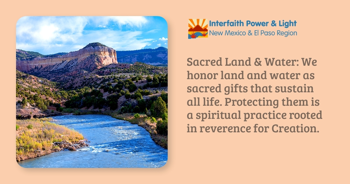 Honoring Sacred Land & Water | New Mexico & El Paso Interfaith Power ...