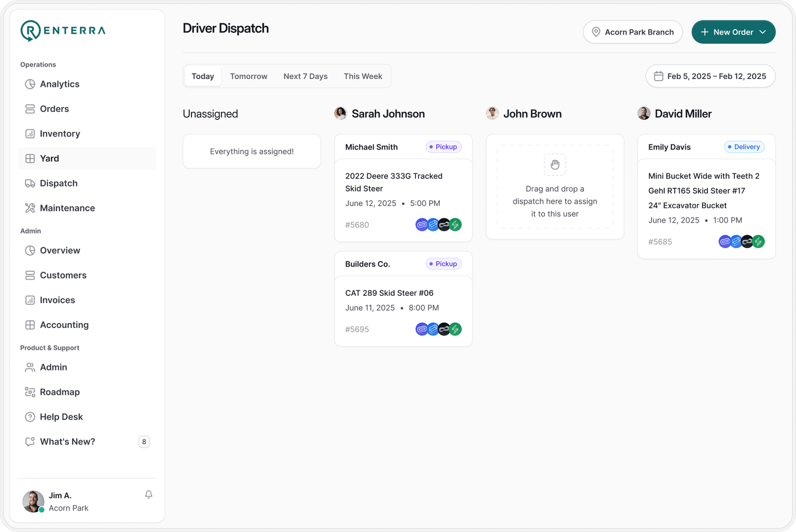 Rental Equipment Dispatch Scheduling Software