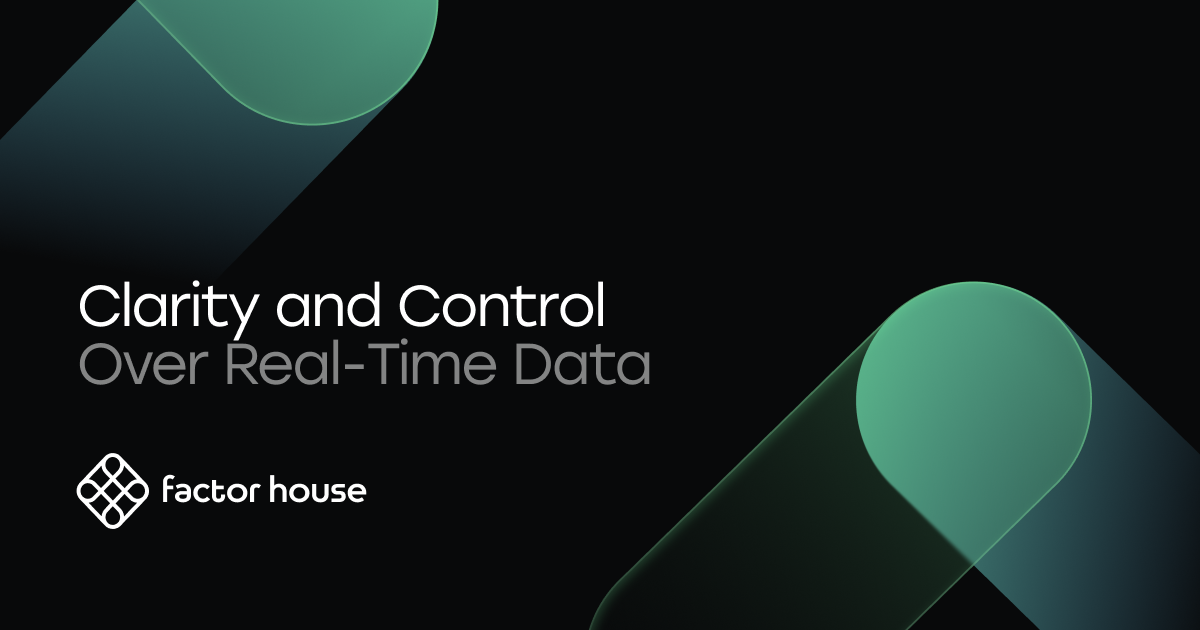 Factor House | Kafka & Flink UI | Manage, Monitor & Govern