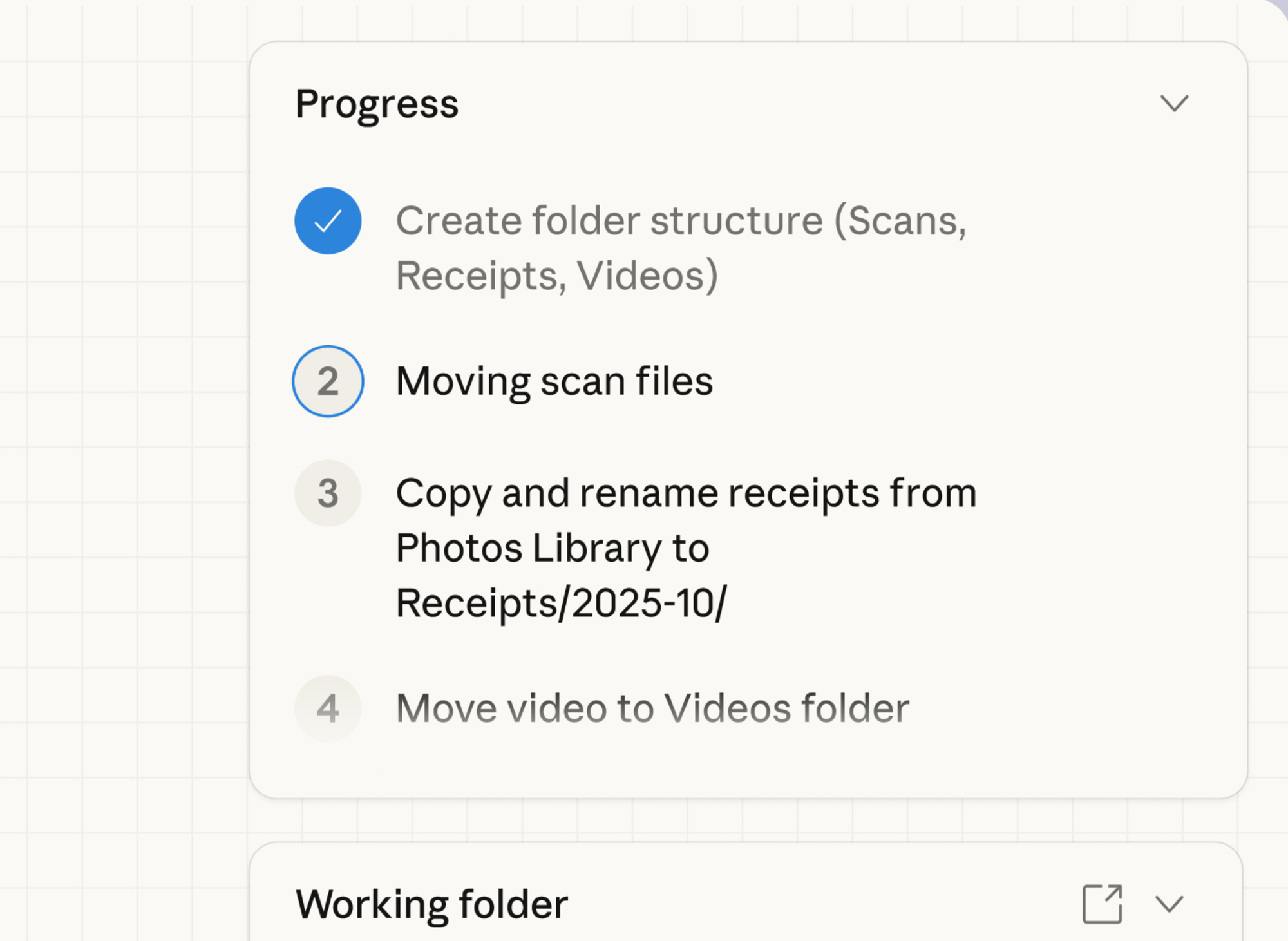 Organize files across your desktop | Claude