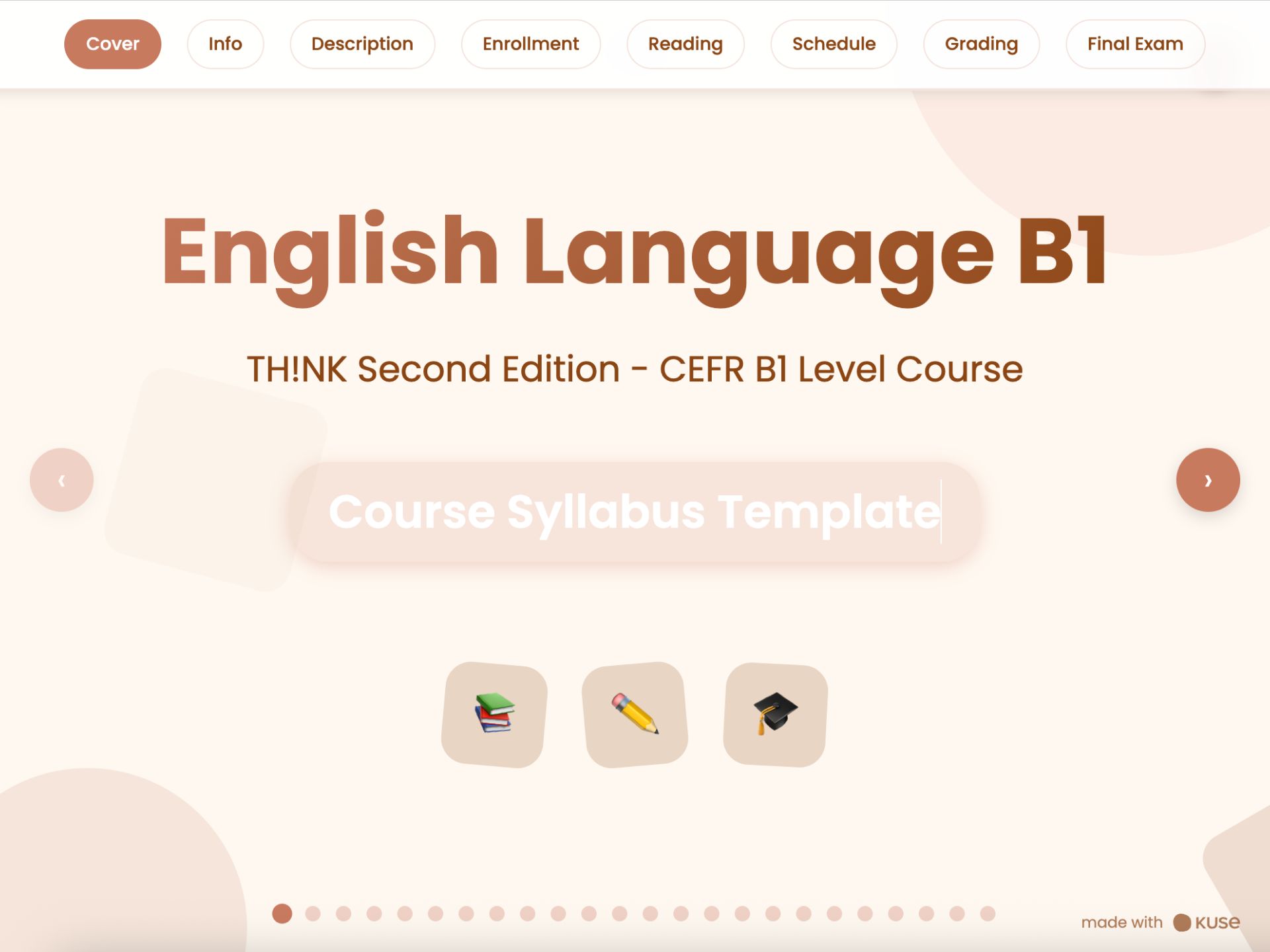 Free syllabus template, Cheklists & Samples | Kuse