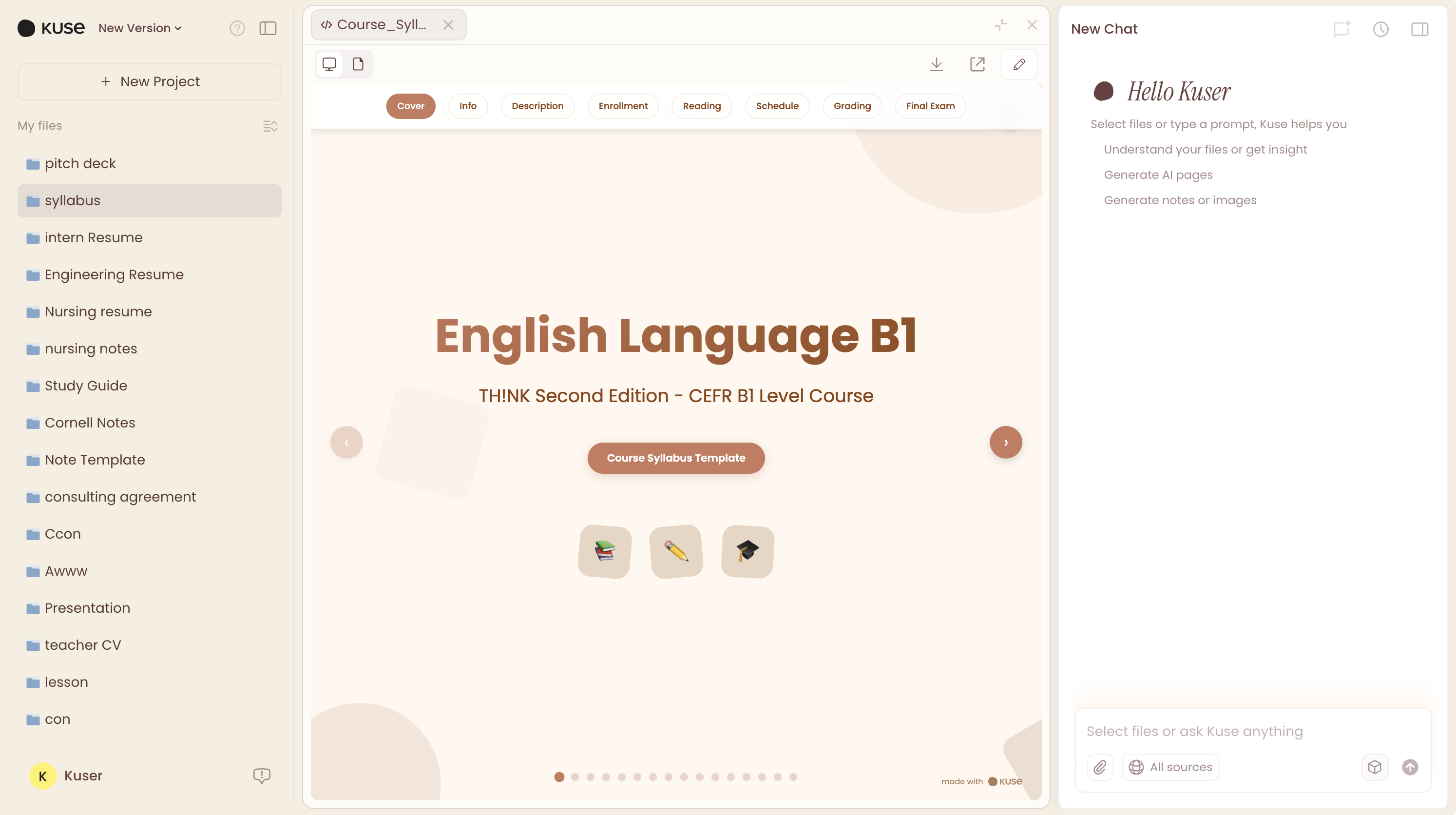 Free syllabus template, Cheklists & Samples | Kuse