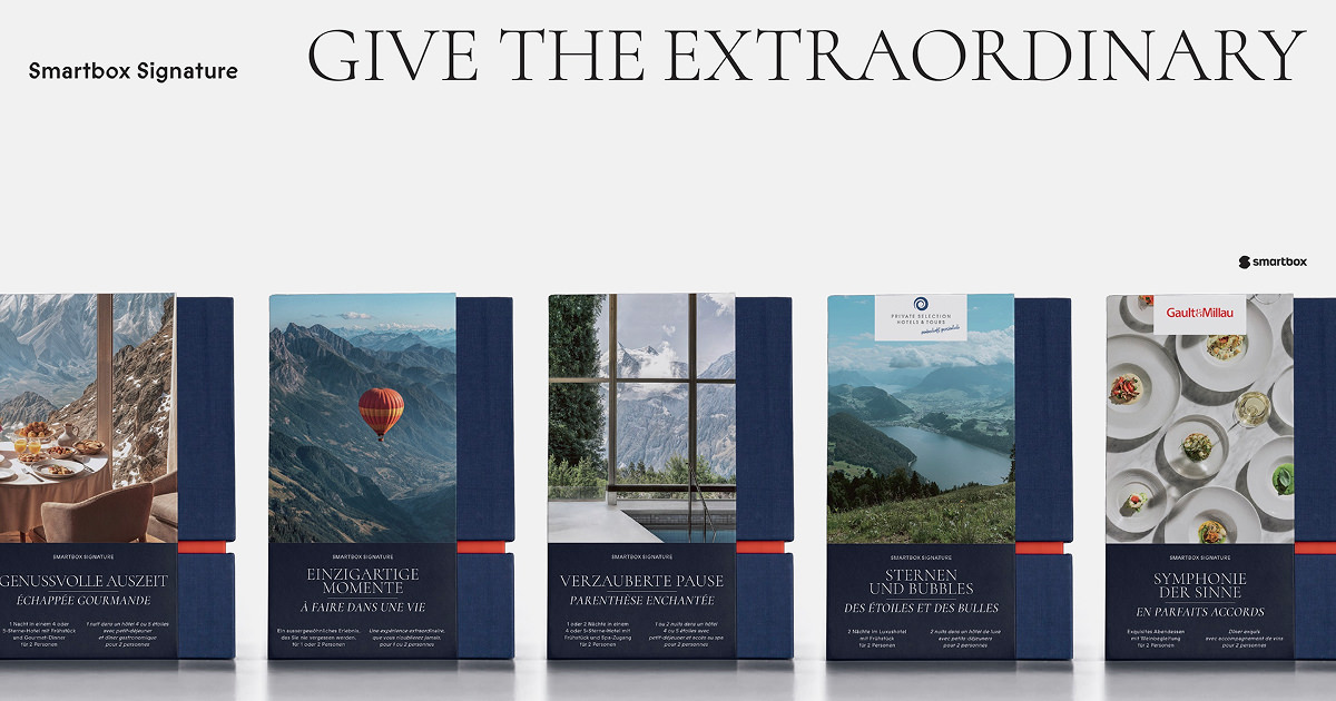 Coffrets cadeaux premium – Smartbox Signature (Suisse)
