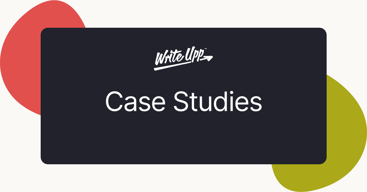 WriteUpp Reviews and Case Studies