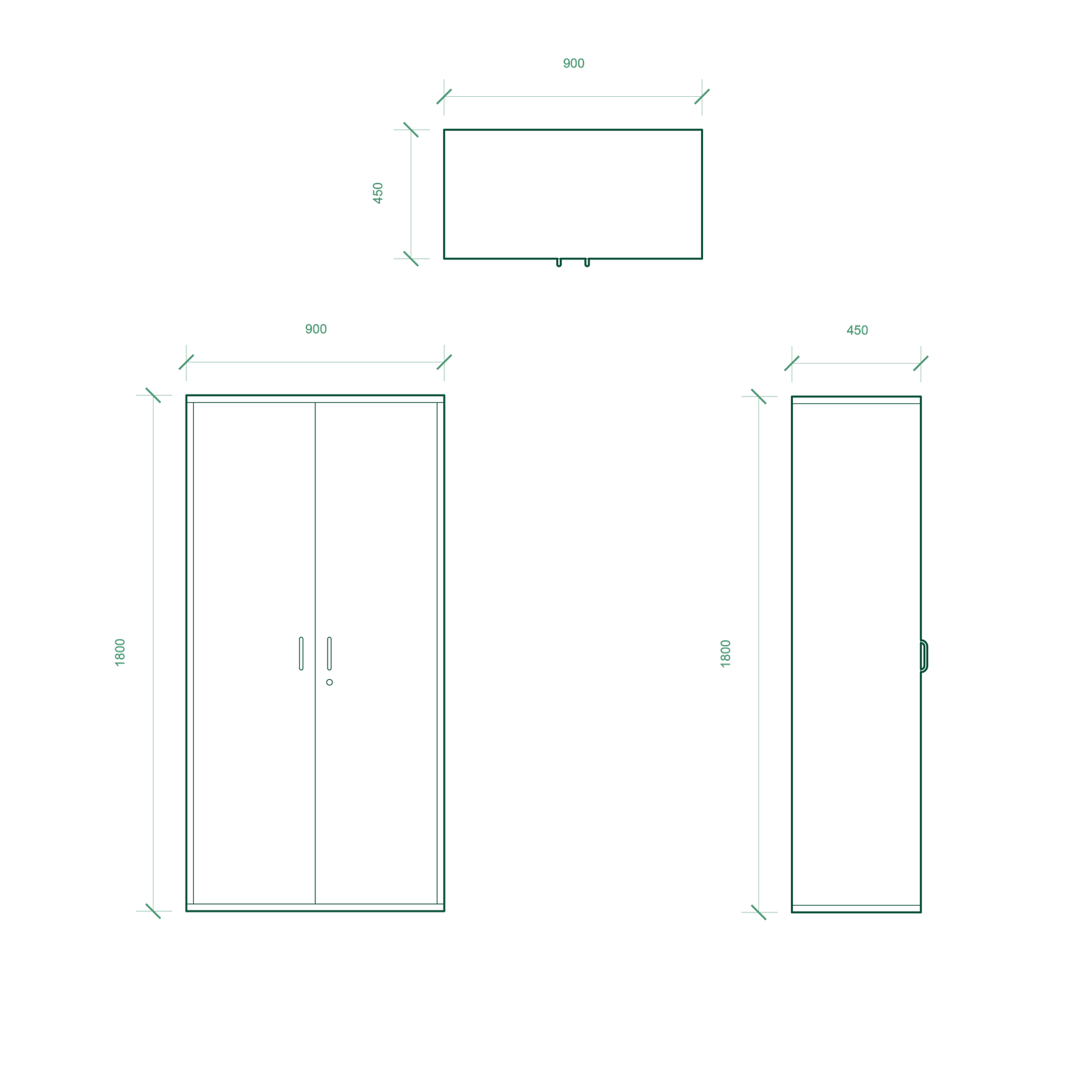 Cupboard 1800mm | Archibox Furniture CAD Blocks