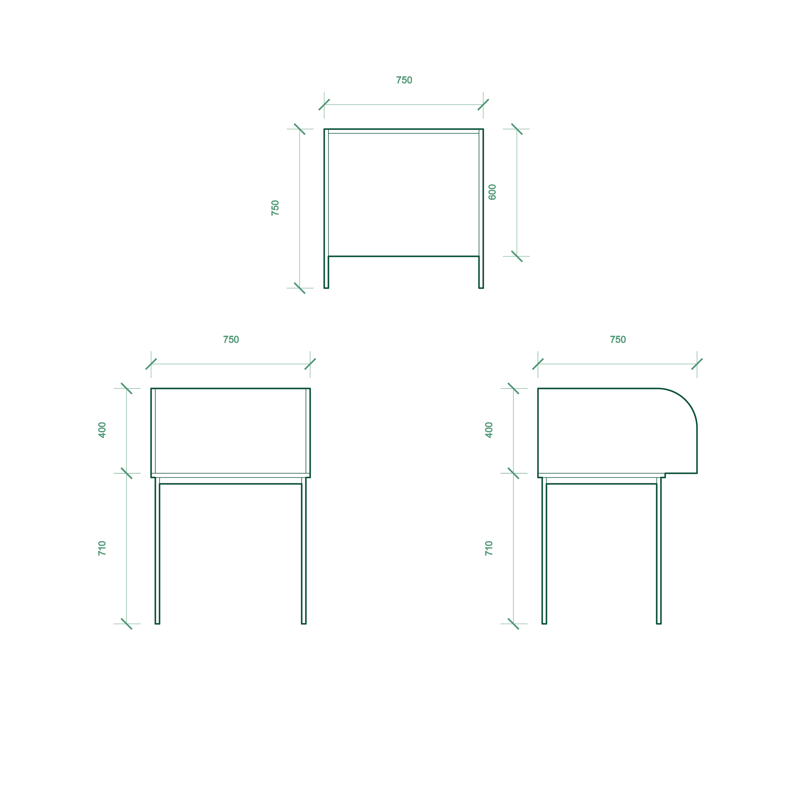 Study Carrel CAD Block | Archibox Furniture CAD Blocks