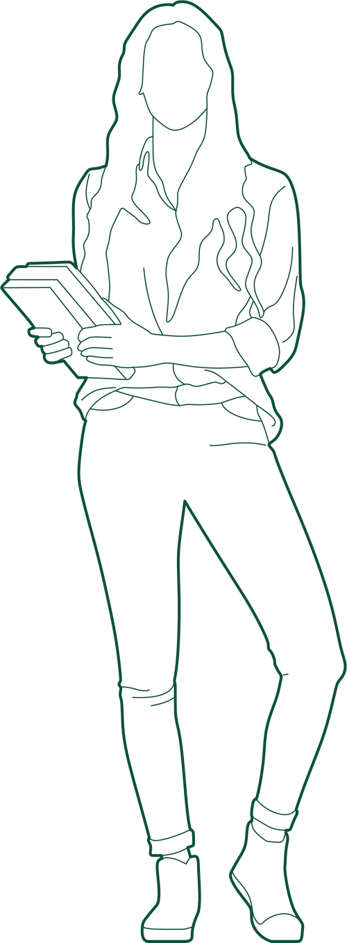 Female Student | Archibox People CAD Blocks