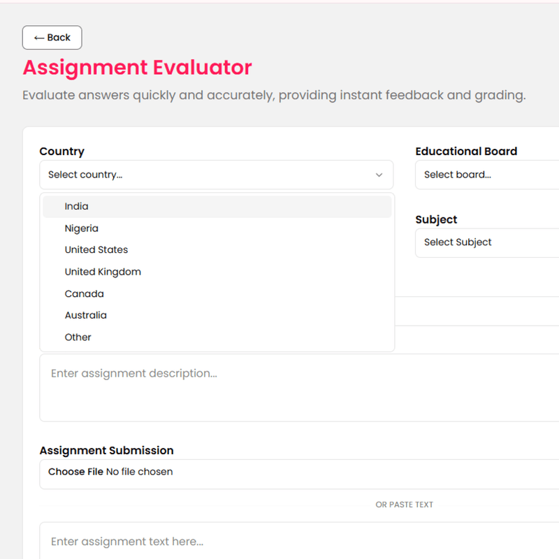 Assessment Evaluator