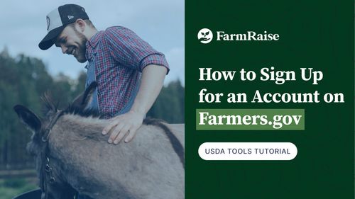 How to Sign Up for a Farmers.gov Account