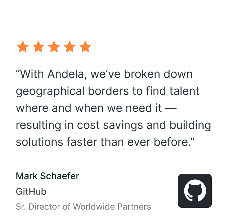 Learn how Andela can accelerate AI delivery
