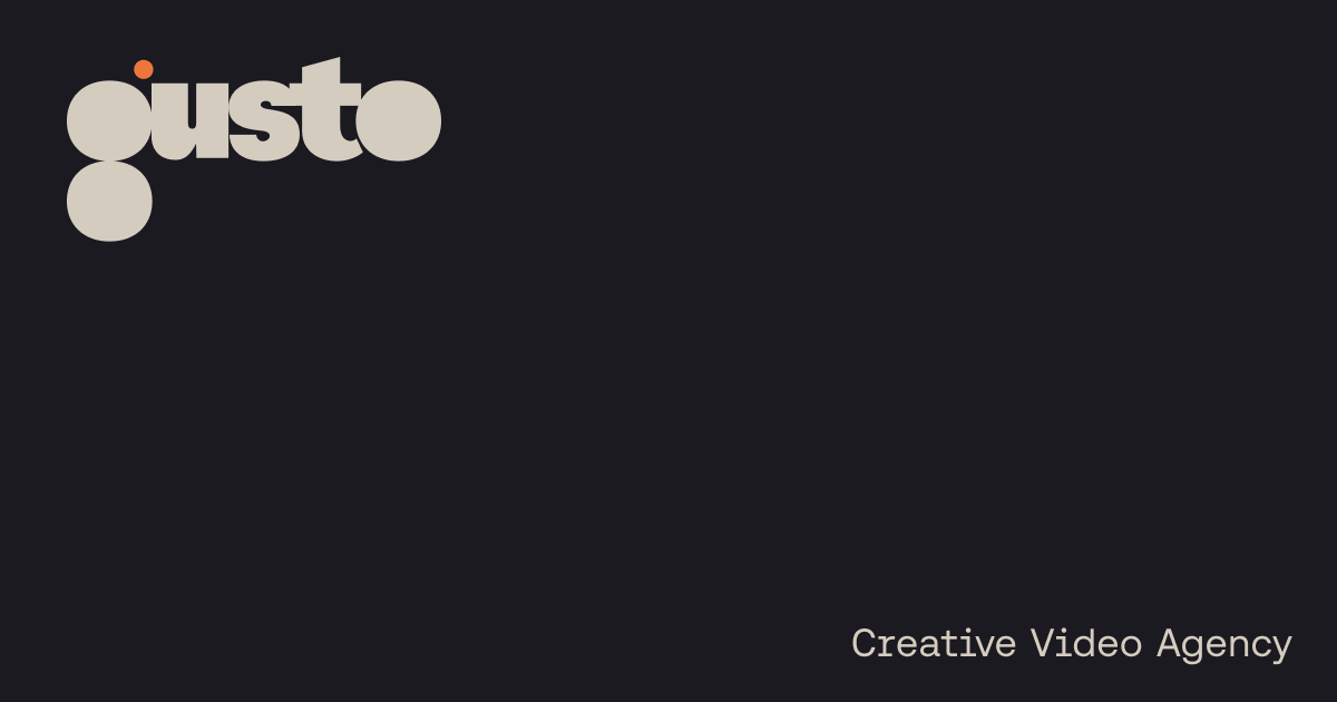 Creative Video Production Agency London | Gusto Film