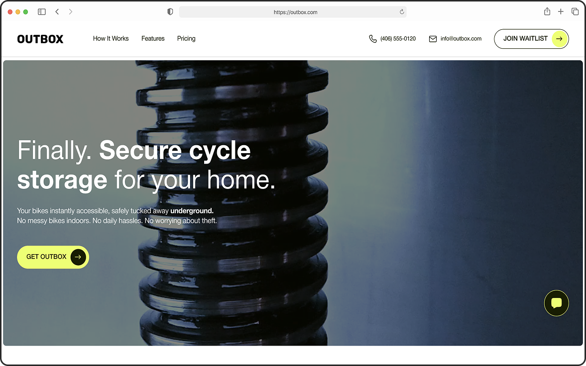 Outbox | Underground Cycle Garage for UK homes - Secure bike storage
