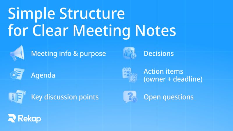 How to Take Effective Meeting Notes | Practical Guide for Teams
