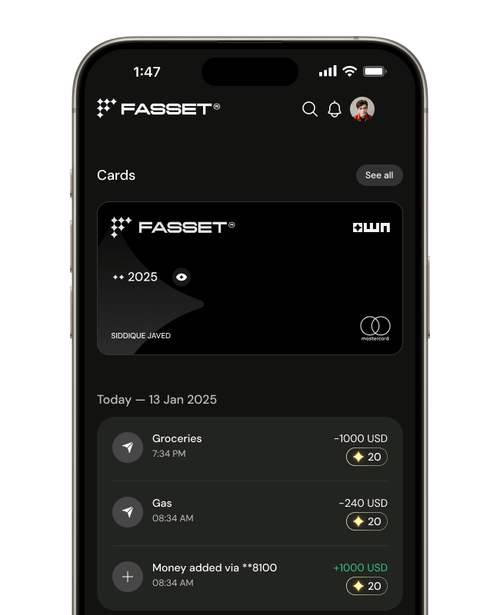 Fasset Card – Crypto-Backed Payment Card for Everyday Spending