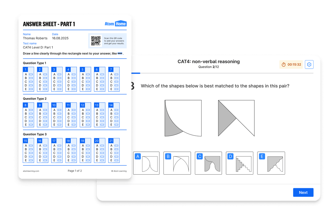 CAT4 Practice Tests | Online CAT4 Test Preparation | Atom