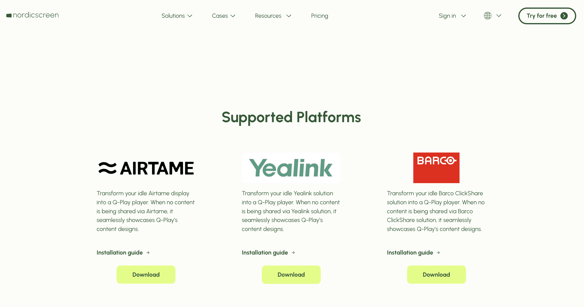 Supported Platforms | Q-Play Digital Signage