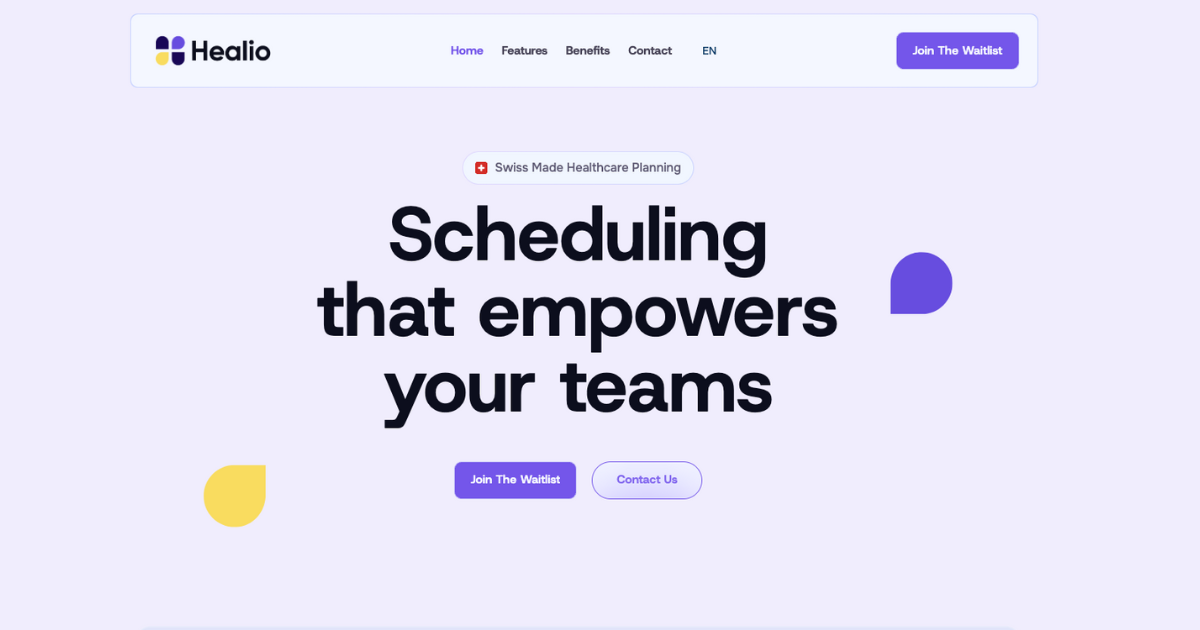 Healio - Scheduling That Empowers Your Teams