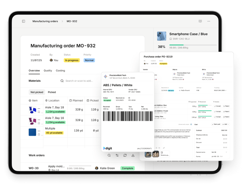Cloud ERP Software for Manufacturers | Digit