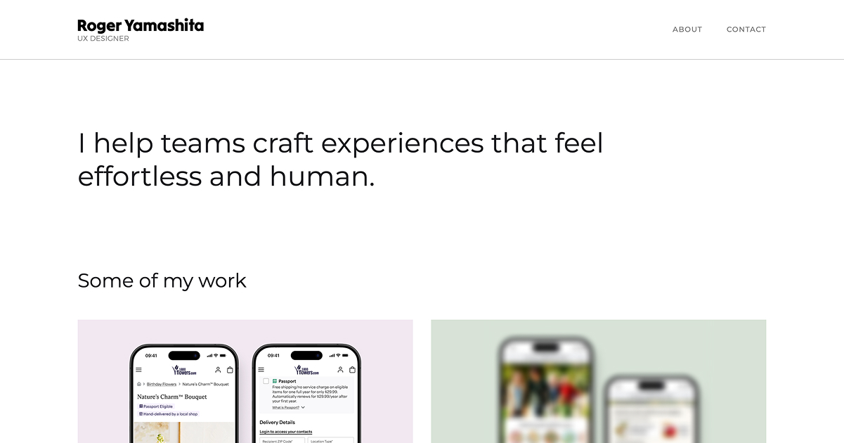 Roger Yamashita – UX Designer