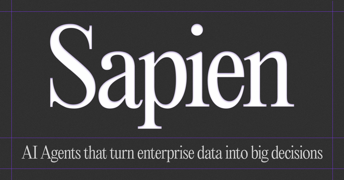 Sapien - Profit-Driving Analysis Agents for Finance, Operations, and ...
