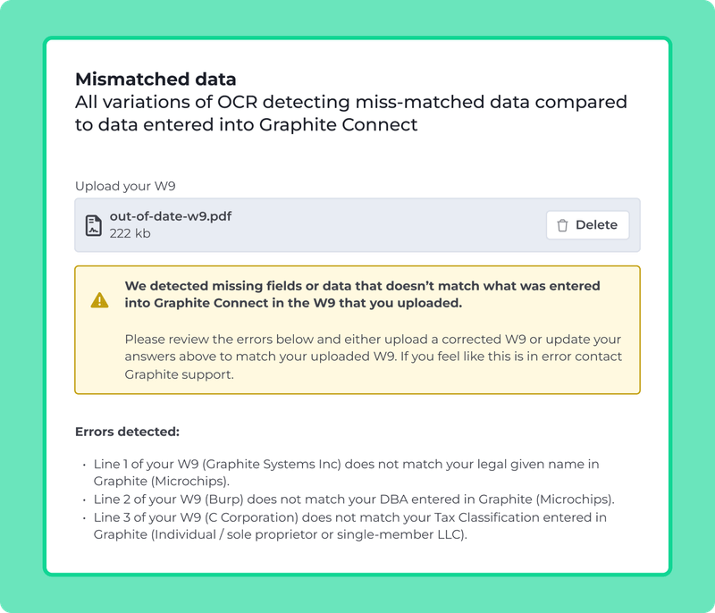 Vendor Data Validation System