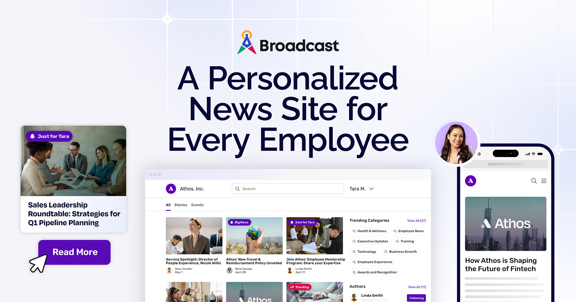 Personalized Employee News Portals | Cerkl Broadcast