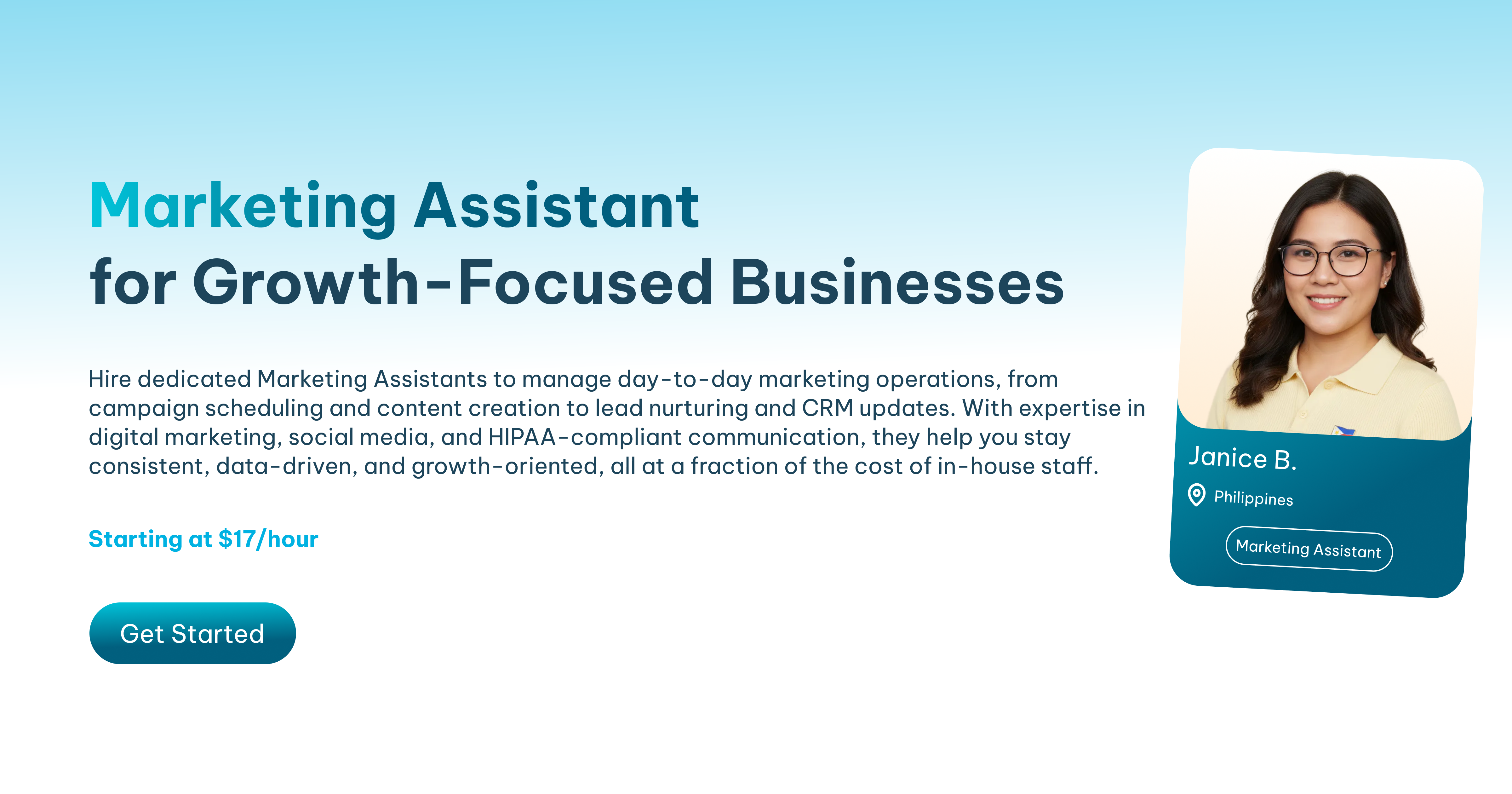 Marketing Assistant | Remote HIPAA-Trained Digital Marketing Support