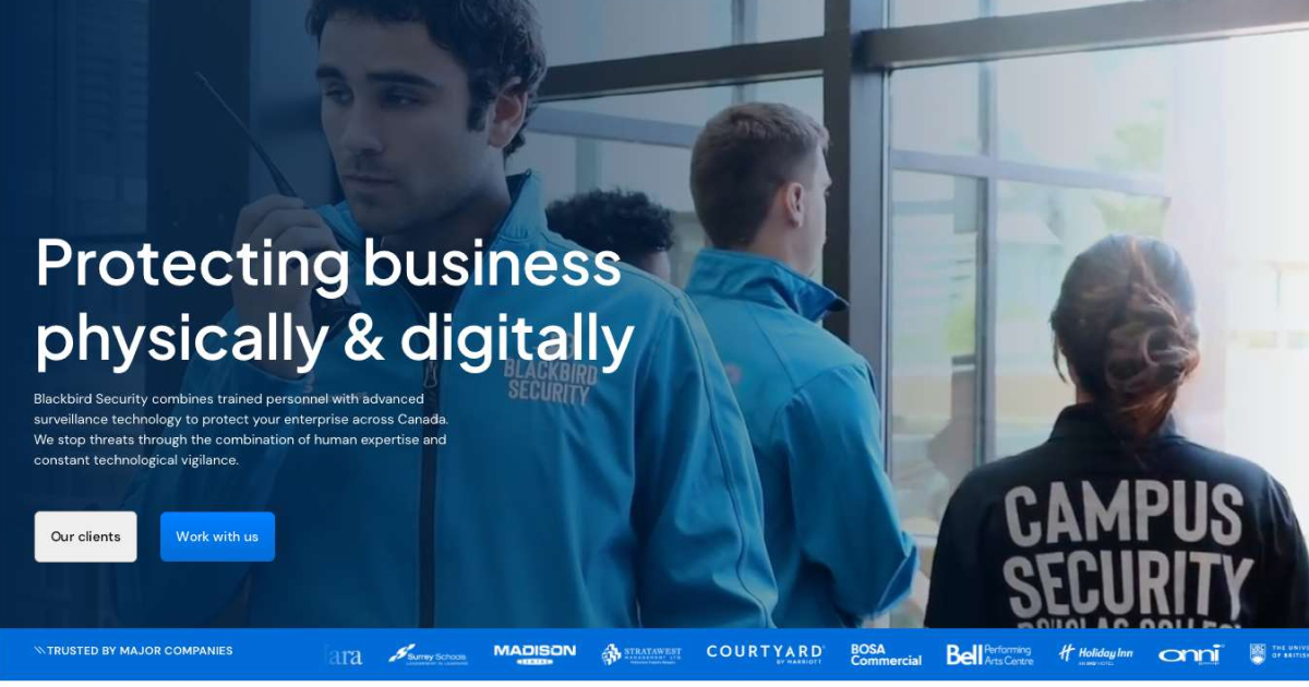 About Blackbird Security | Canada's Leading Security Company