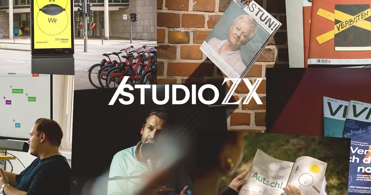 Studio ZX | Kreativagentur der ZEIT Verlagsgruppe | Jetzt Entdecken