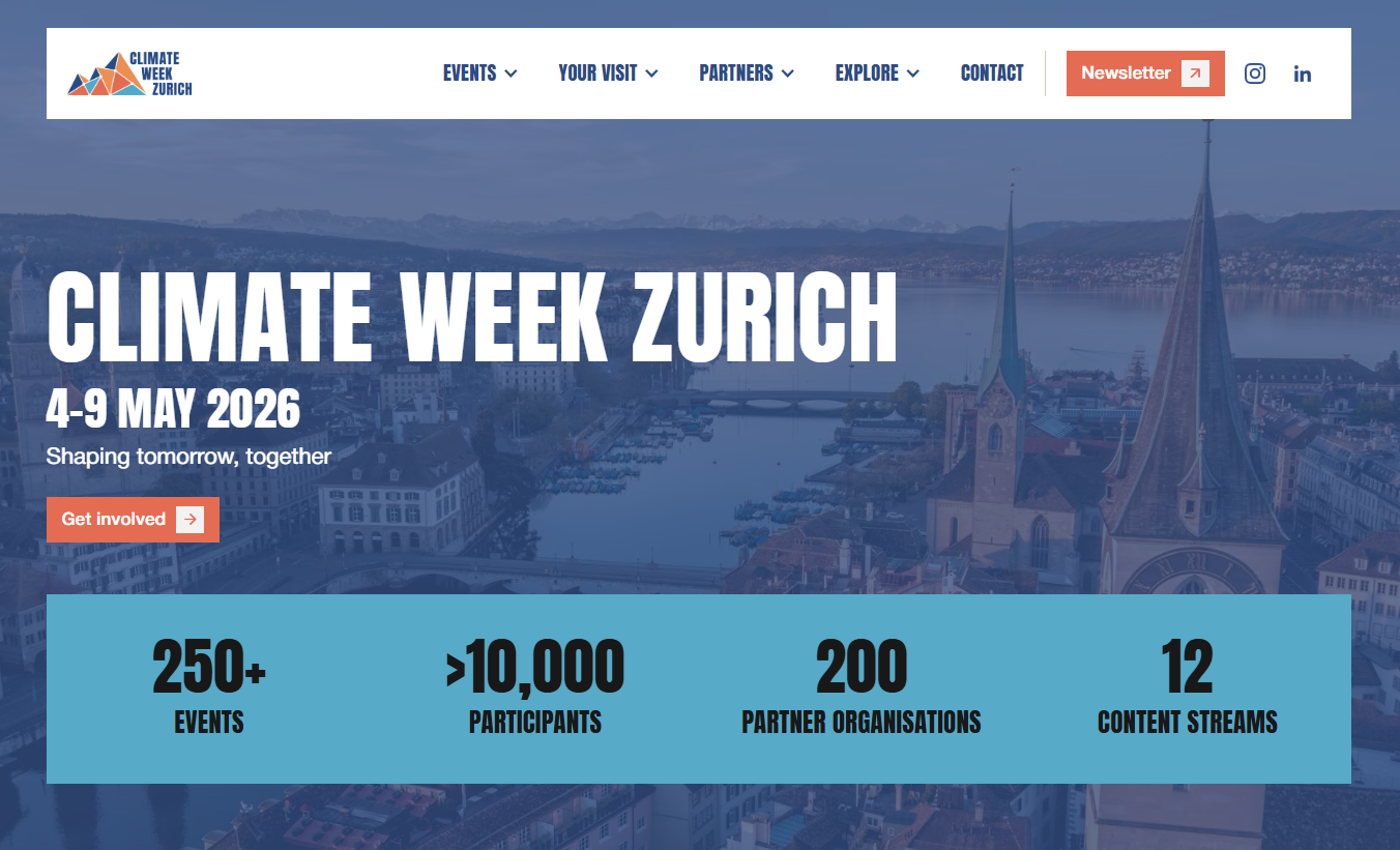 Climate Week Zurich | 4-9 May 2026