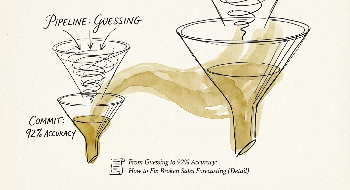 From Guessing to 92% Accuracy: How to Fix Broken Sales Forecasting