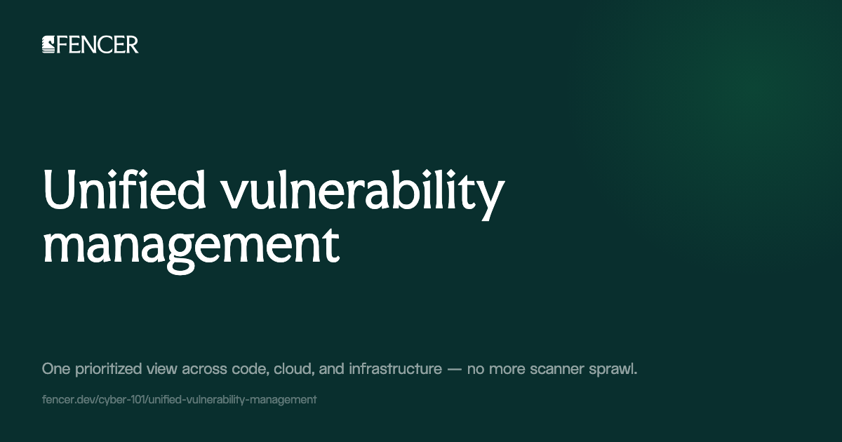 What is unified vulnerability management? Consolidated security explained