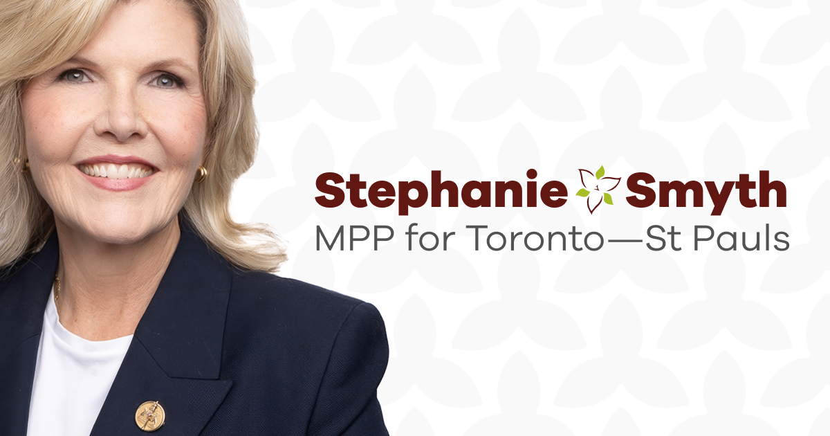 Stephanie Smyth — MPP for Toronto–St. Paul's