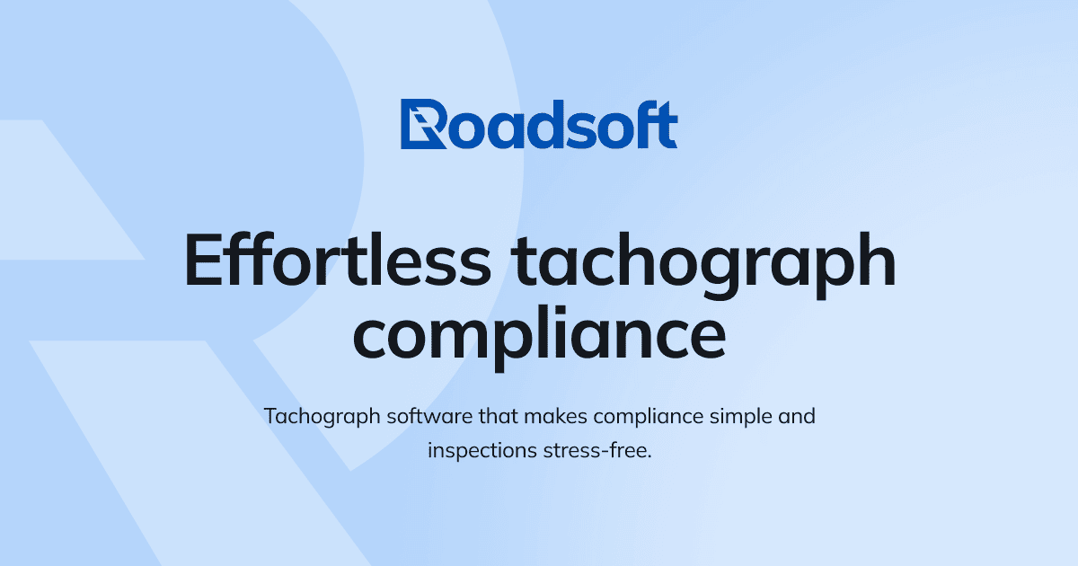 Roadsoft: Tachograph Software Solutions
