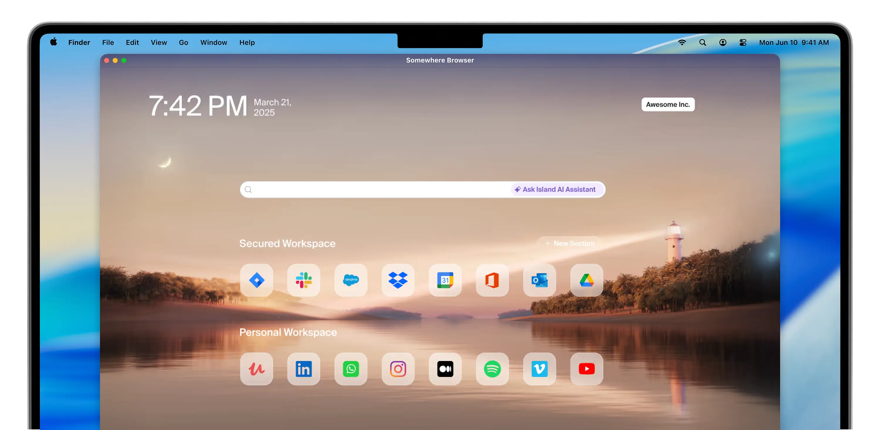 Island Browser | Somewhere