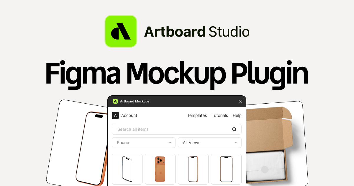 Create mockups in Figma ⎯ Device, apparel, packaging and print