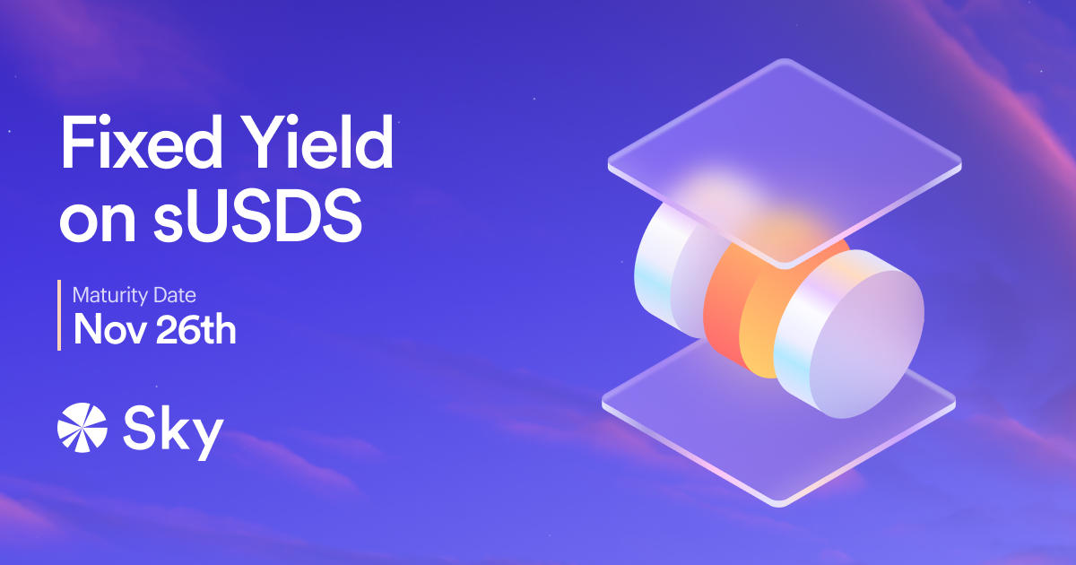 What Is Fixed Yield? A Fixed Rate on sUSDS | Sky.money