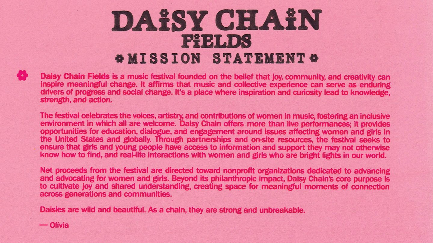 Olivia Rodrigo announces first Daisy Chain Fields music festival--by ...